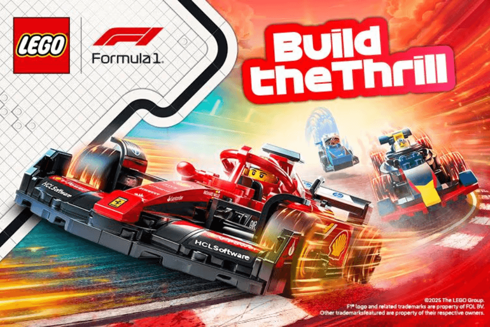 LEGO presenteert aankomende Formule 1 activaties